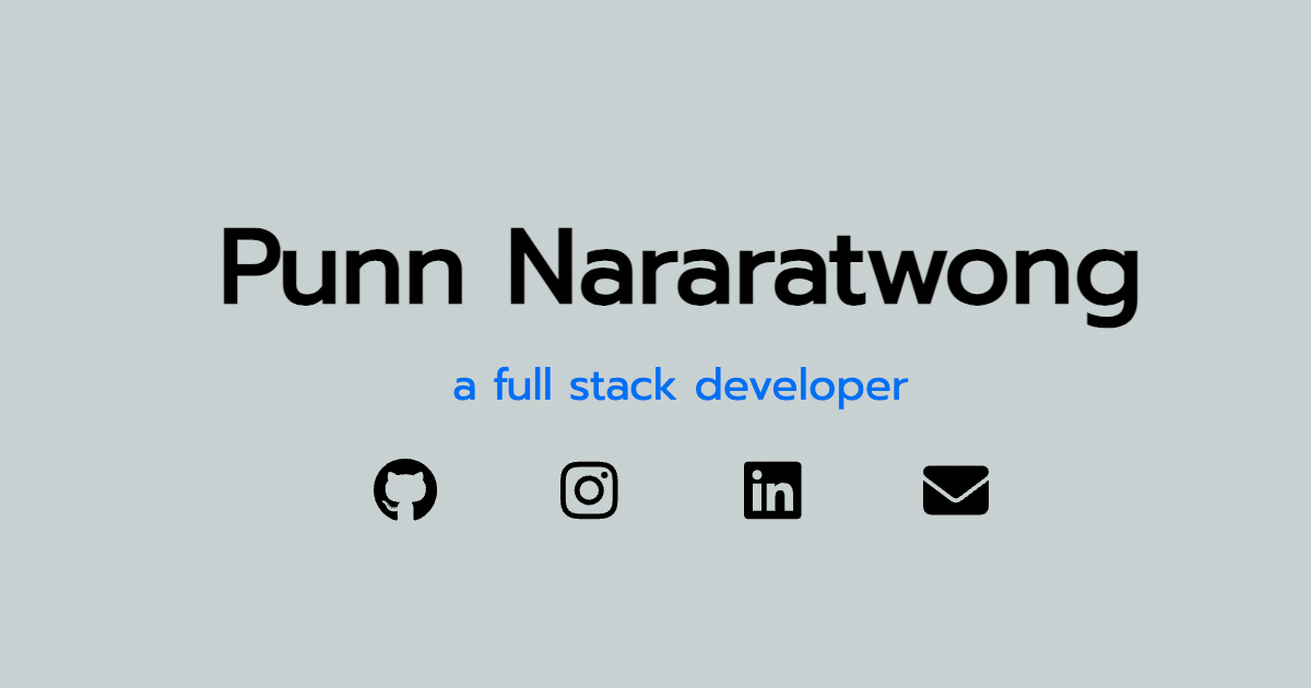 Punn a full stack developer